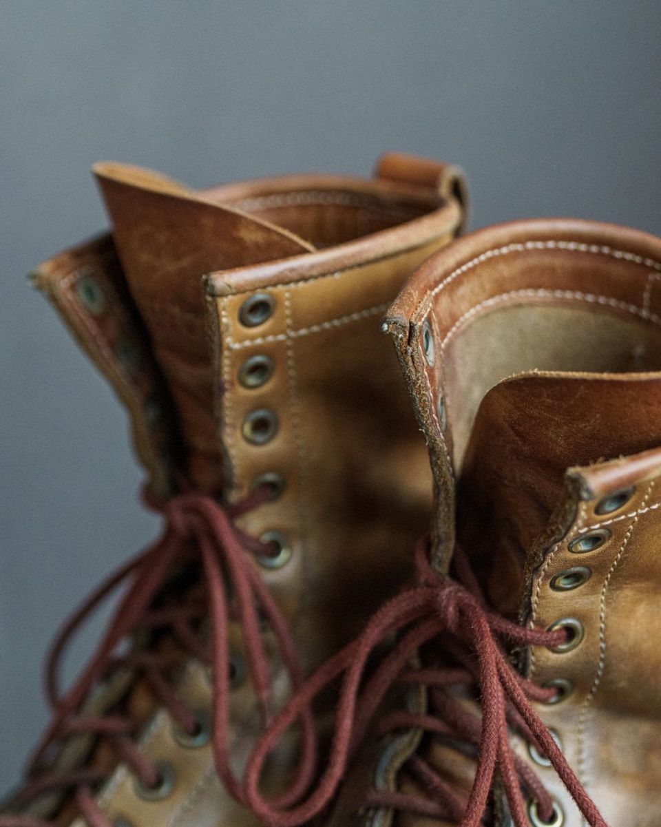 Willie's Handmade Boots Monkey Boot in Horween Natural Latigo & Latigo ...