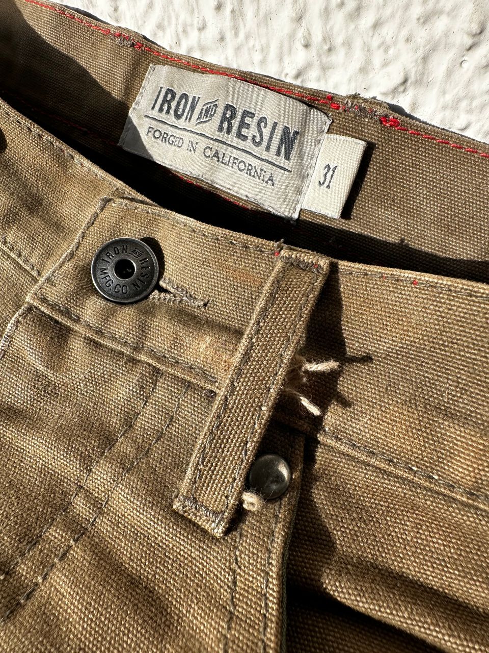 Iron & Resin Union Work Pants in 14oz 100% cotton duck canvas | Photo ...