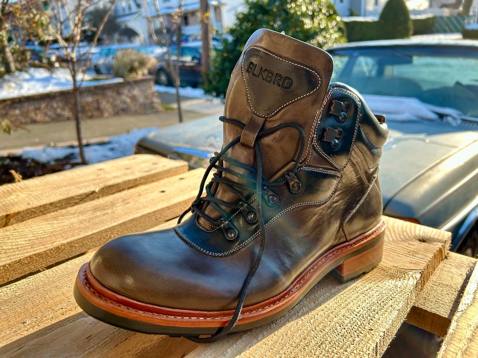 BLKBRD Bulwark Trek Boot in Guidi Aubergine Horse Rump | Photo by Vic ...