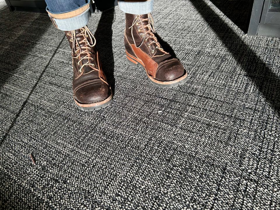 Nicks X Rose Anvil ND1 in Horween Black Waxed Flesh | Photo by Vic ...