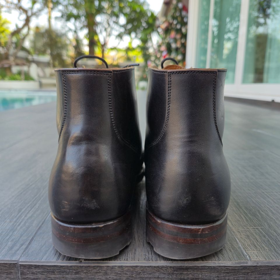 Viberg Service Boot BCT in Maryam Nero Tea Core Vacchetta Lucida ...