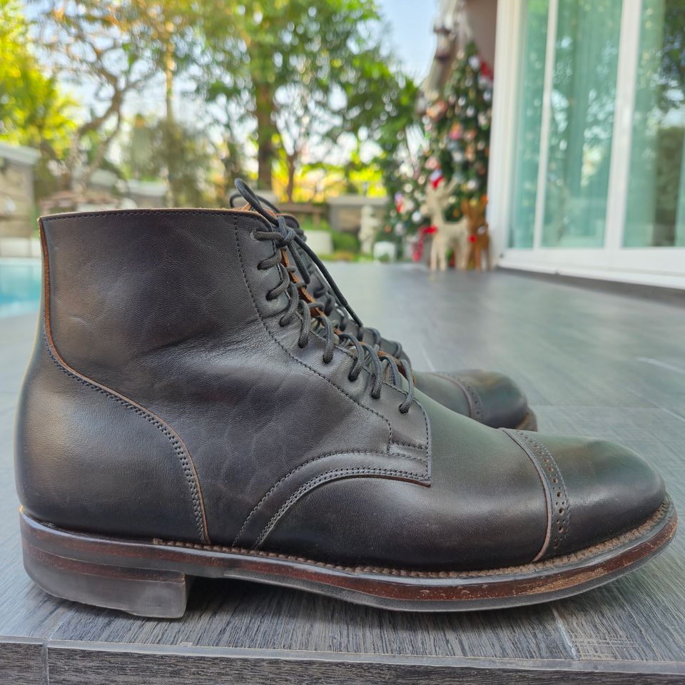 Viberg Service Boot BCT in Maryam Nero Tea Core Vacchetta Lucida ...