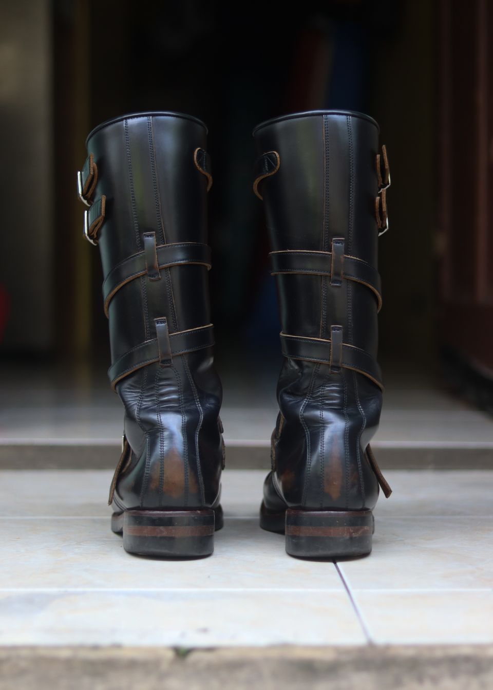 Briselblack The Hanker Tanker Boots in S.B. Foot Black Dawson | Photo ...