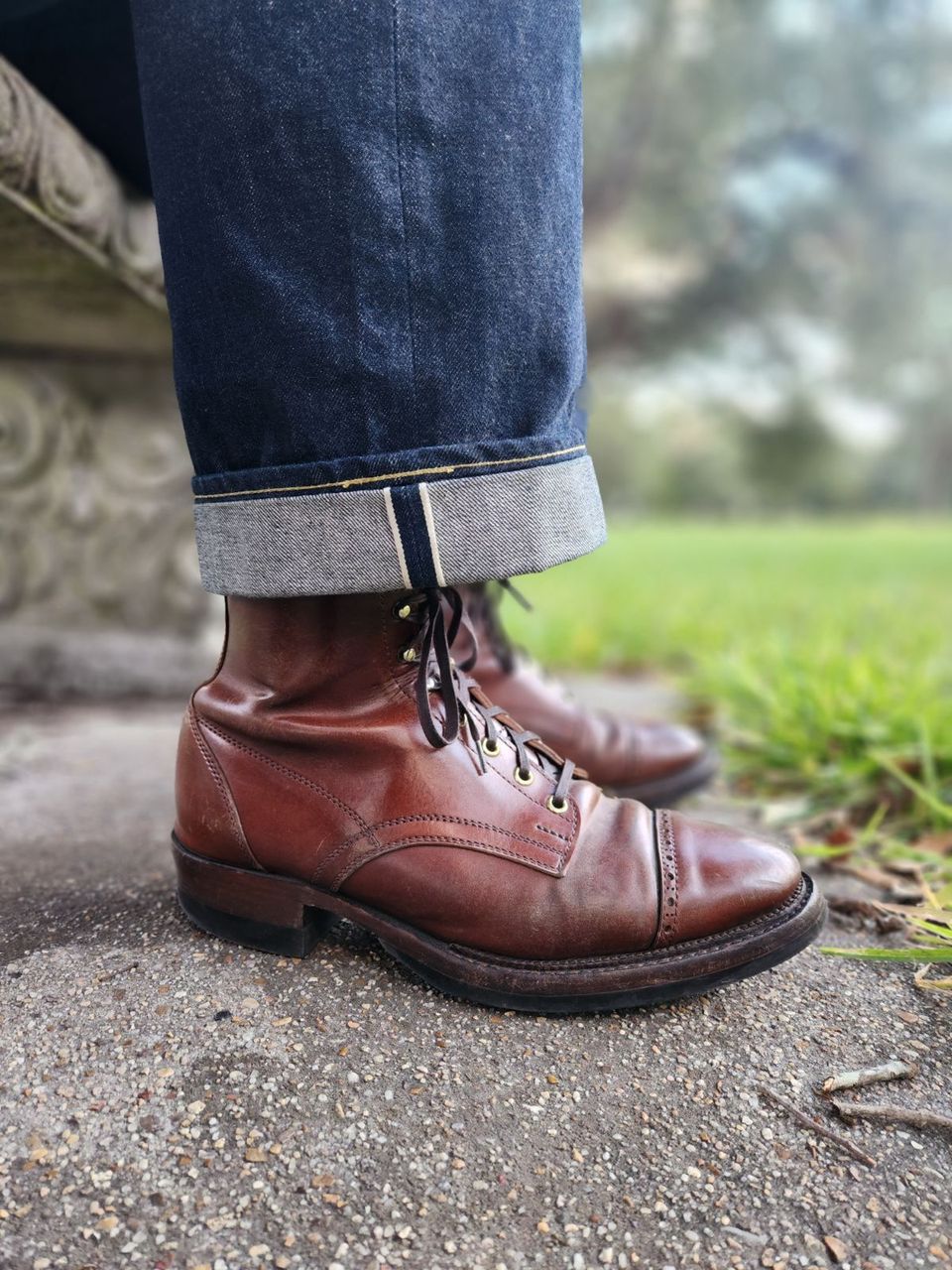 White Kloud Blucher.87 in Leder Ogawa Coffee Shell Cordovan | Photo by tlmader | October 19 ...