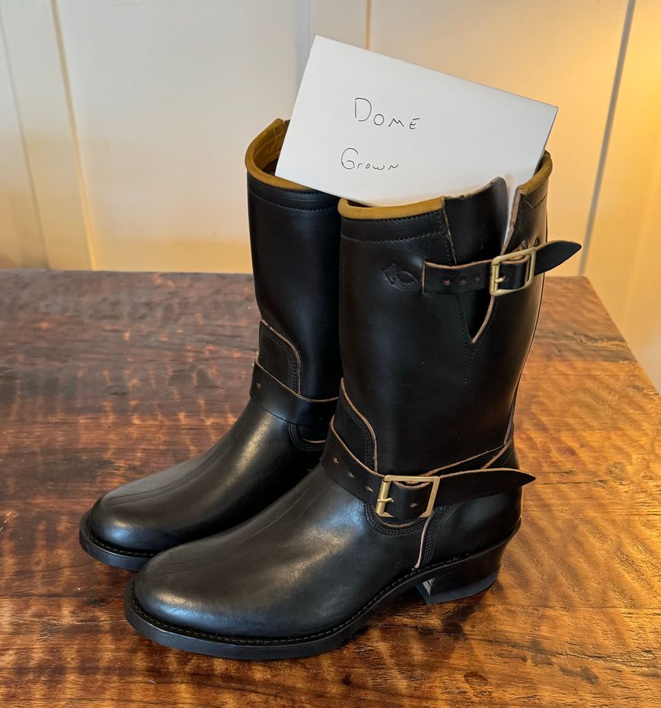 Role Club Engineer Boots in Horween Black Chromexcel Horsehide | Photo ...