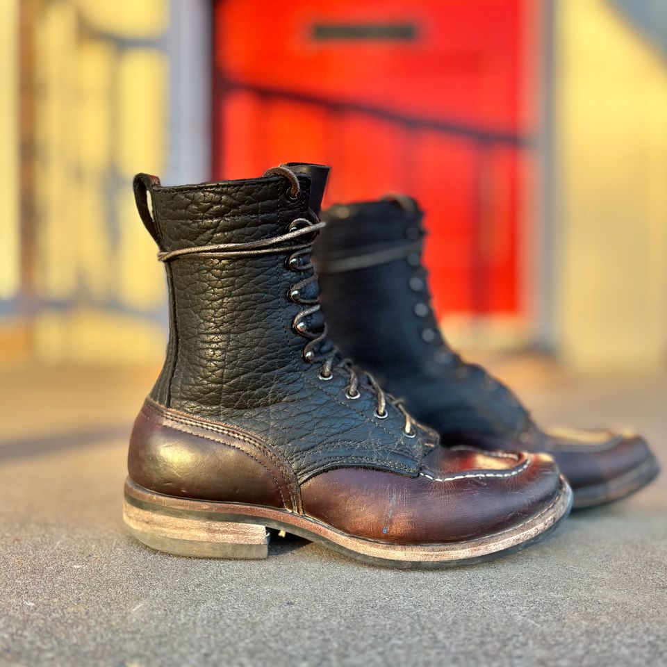 Nicks MTO in Law Tanning Black Smooth Shruken Bison & Wicket & Craig ...