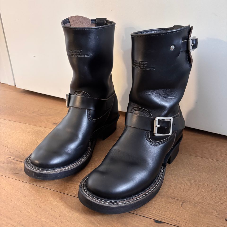 White's Nomad Engineer Boots in Horween Black Chromexcel Horsehide ...