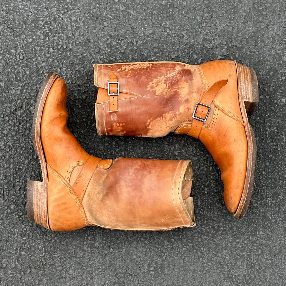 Unsung U 22-2 Engineer Boot in Maryam Natural Rovescio Sego Horsebutt ...