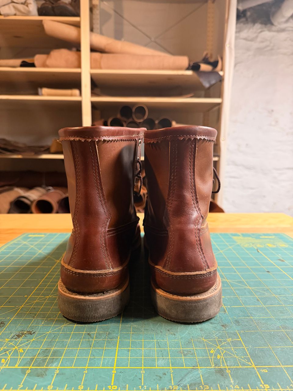 Russell Moccasin Custom Model in Seidel Crust Double Shot | Photo by ...