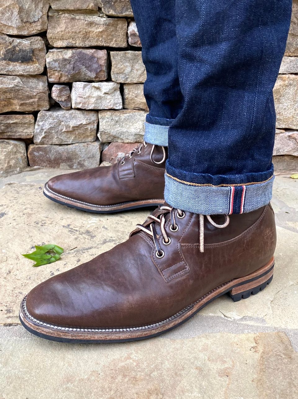Viberg Country Boot in Maryam Brown Washed Horse | Photo by ...