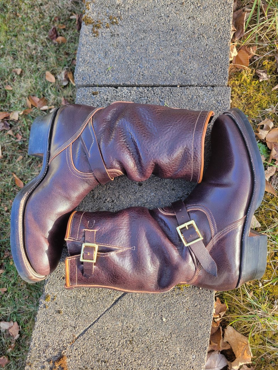 Unsung U 22-2 Engineer Boot in Horween Dark Brown Aspen Steerhide ...